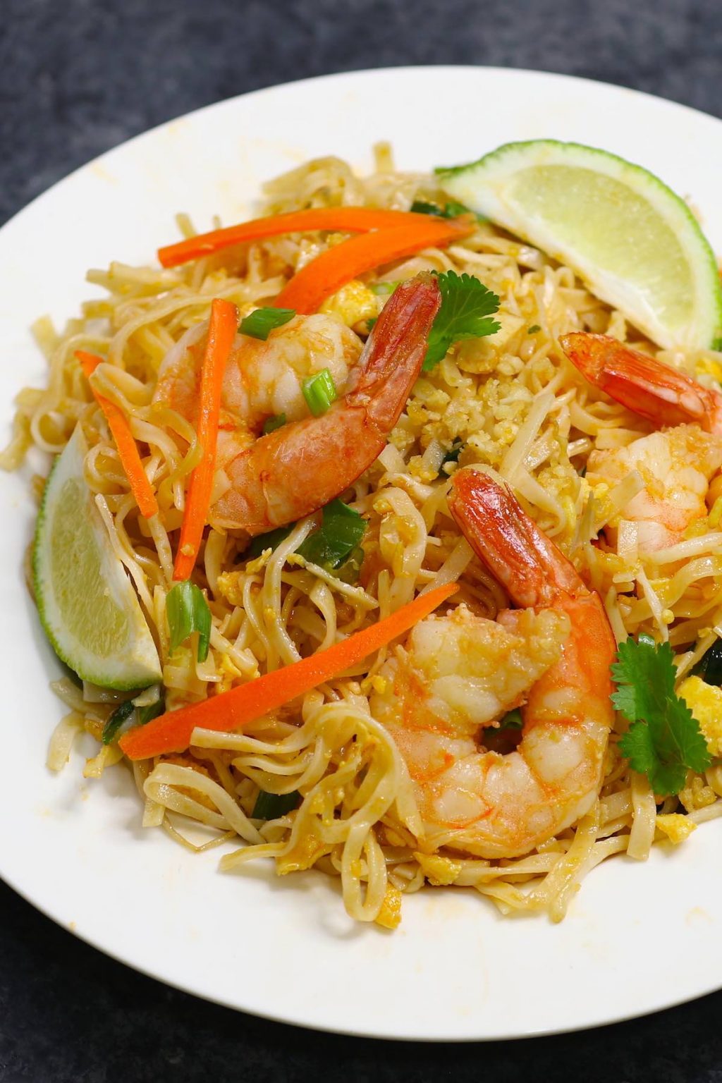 Easy Pad Thai For Two With Shrimp - A Spectacled Owl